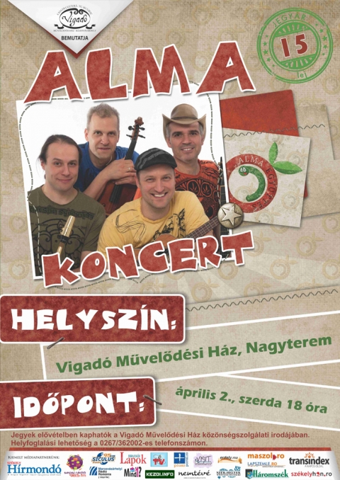Az Alma Együttes koncertje a Vigadóban - Vigadó - Kultúra ...