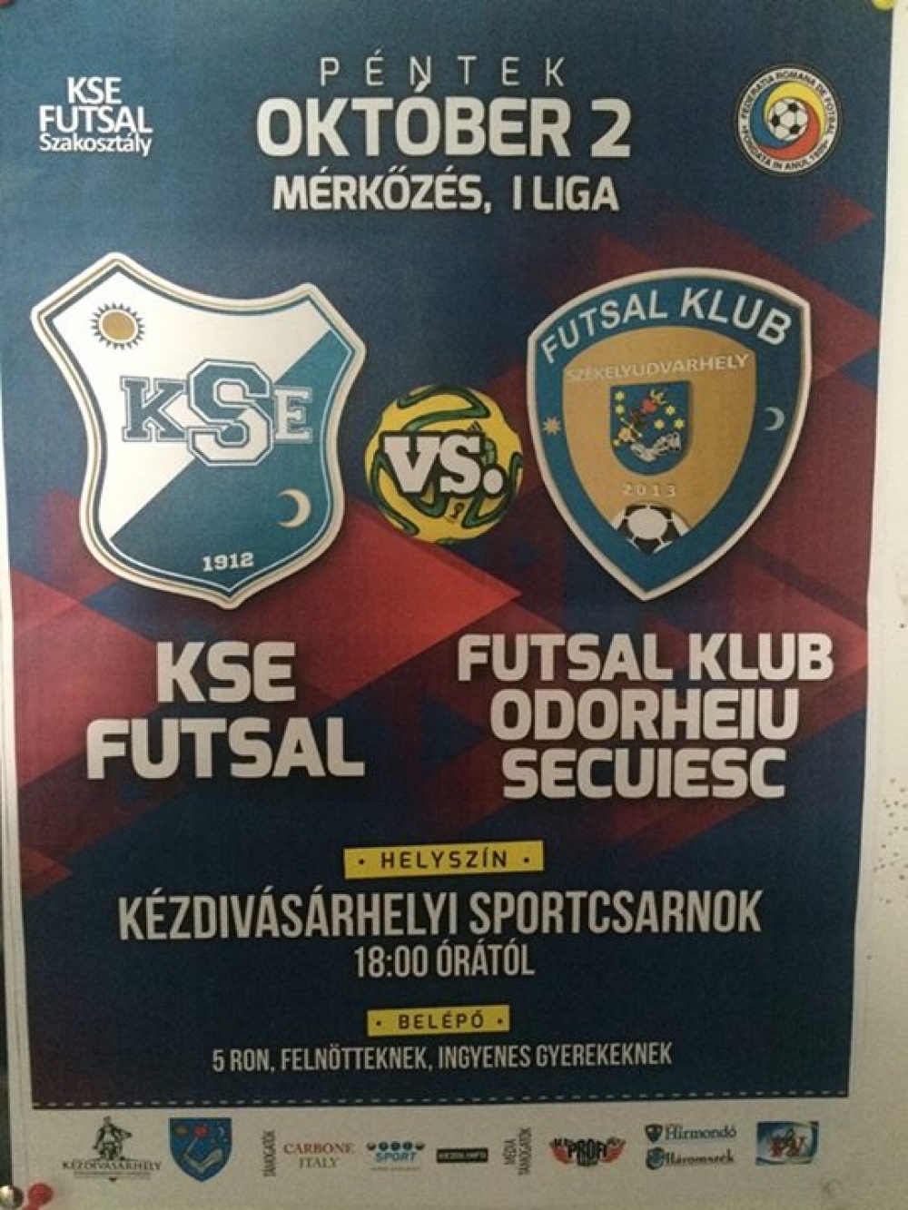 KSE Futsal - Futsal Klub Udvarhely - KSE Futsal Kézdivásárhely - Sport ...